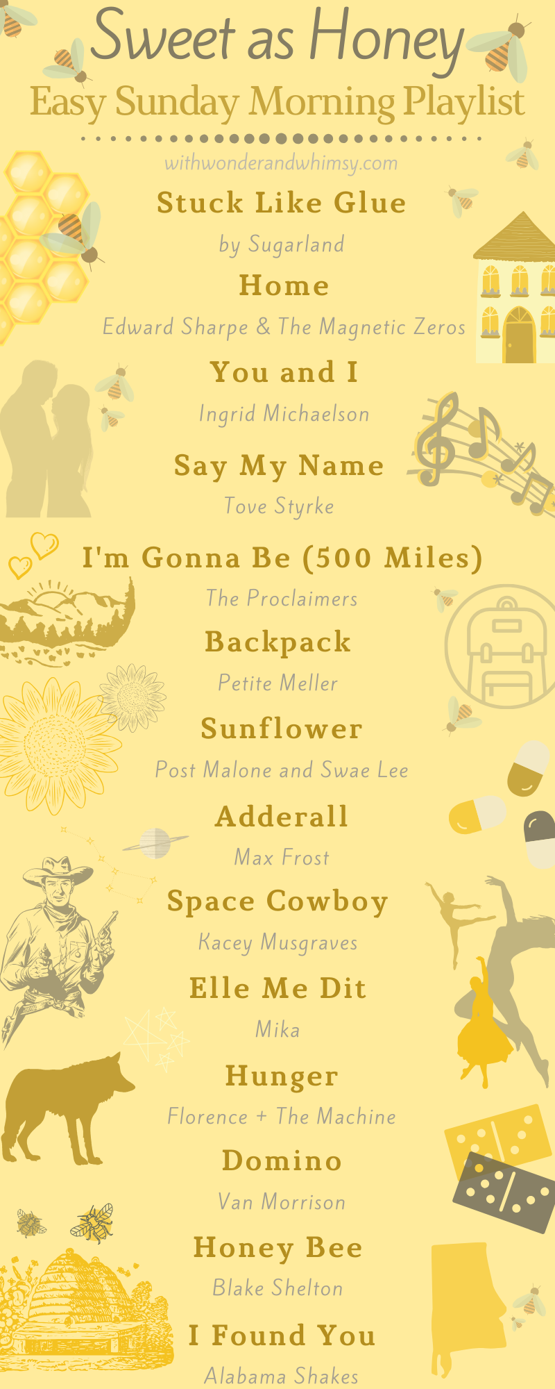 Sweet as Honey Playlist - With Wonder and Whimsy