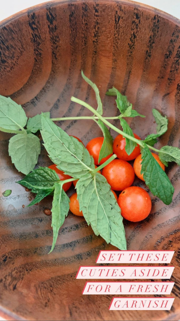 Blistered Tomato Polenta with Mint Pistachio Pesto Vegetarian Recipe (4 ...