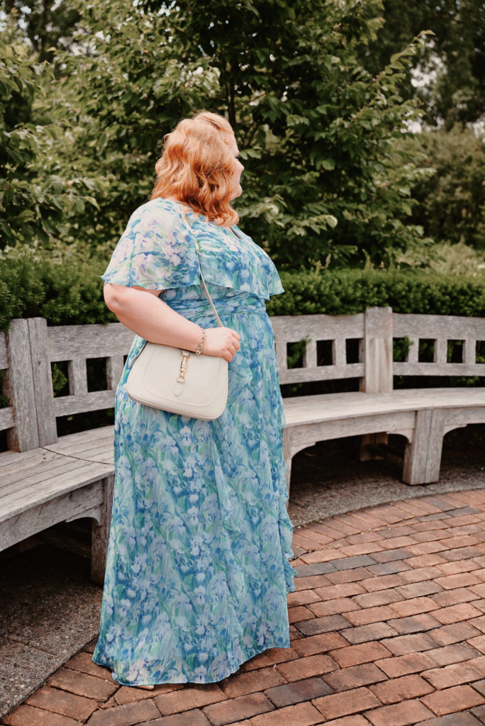 Adrianna Papell Chiffon Capelet Gown (1) - With Wonder and Whimsy