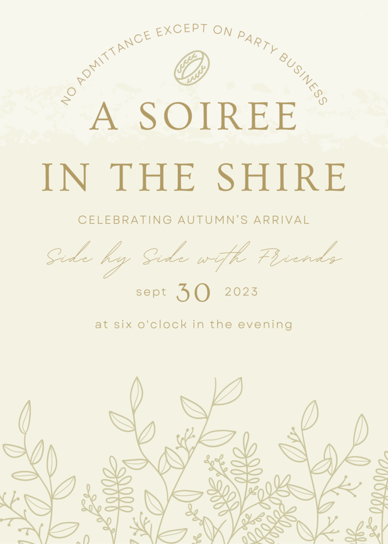Soiree in the Shire: A Hobbit-Themed Dinner Party – With Wonder and Whimsy