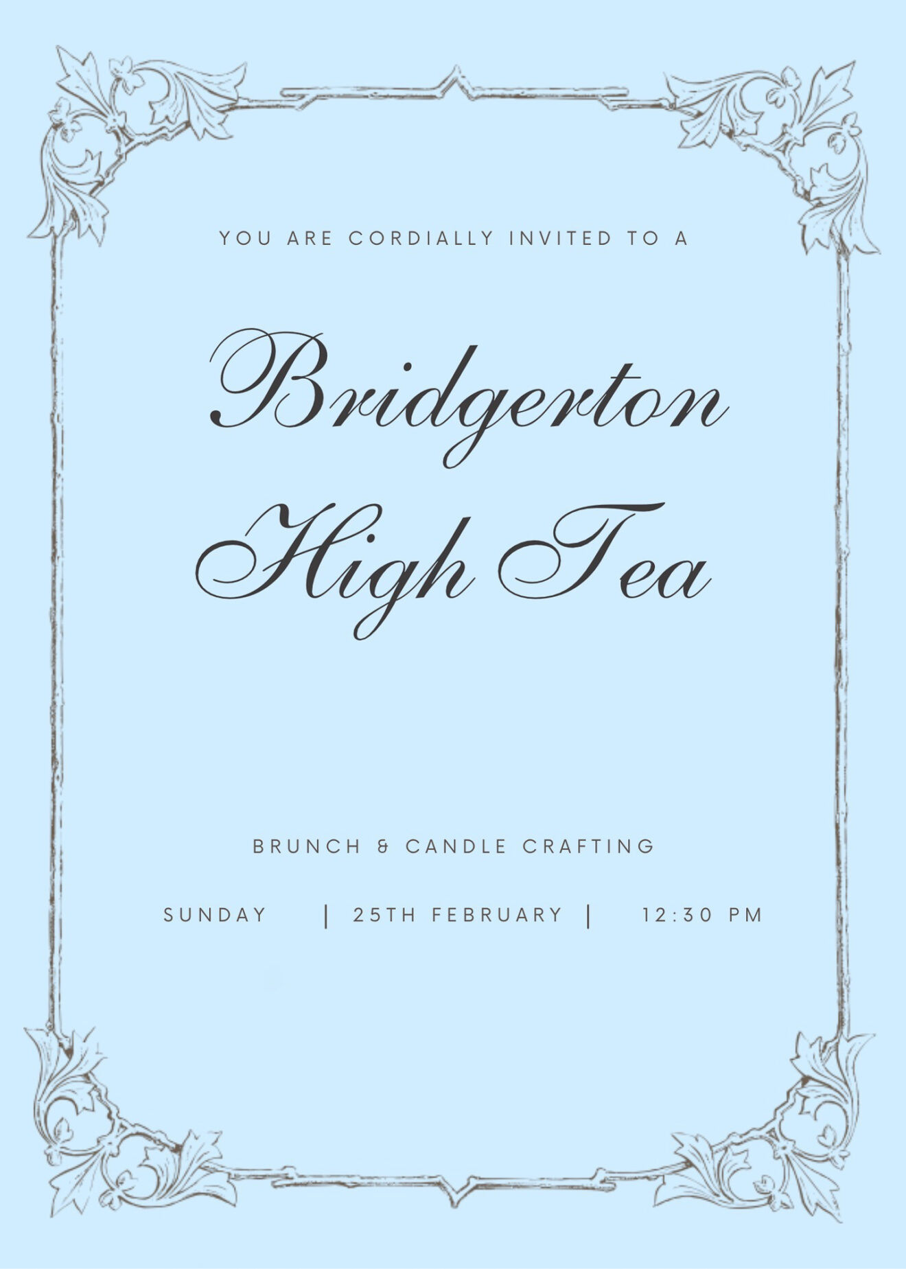A Bridgerton High Tea Brunch – With Wonder and Whimsy